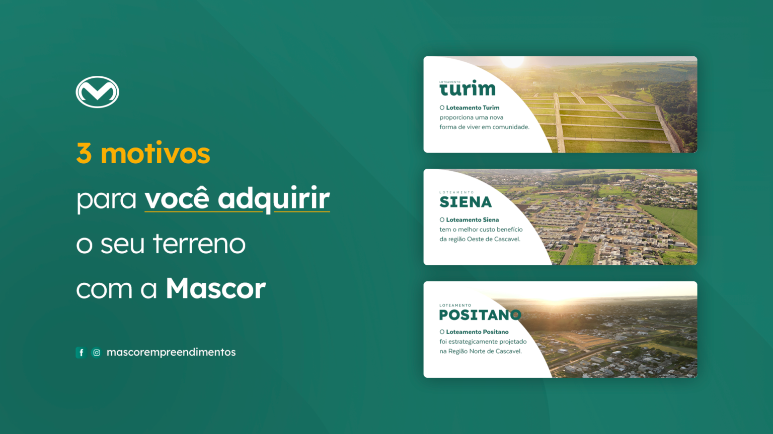 3 motivos para você adquirir o seu terreno com a Mascor - Mascor ...